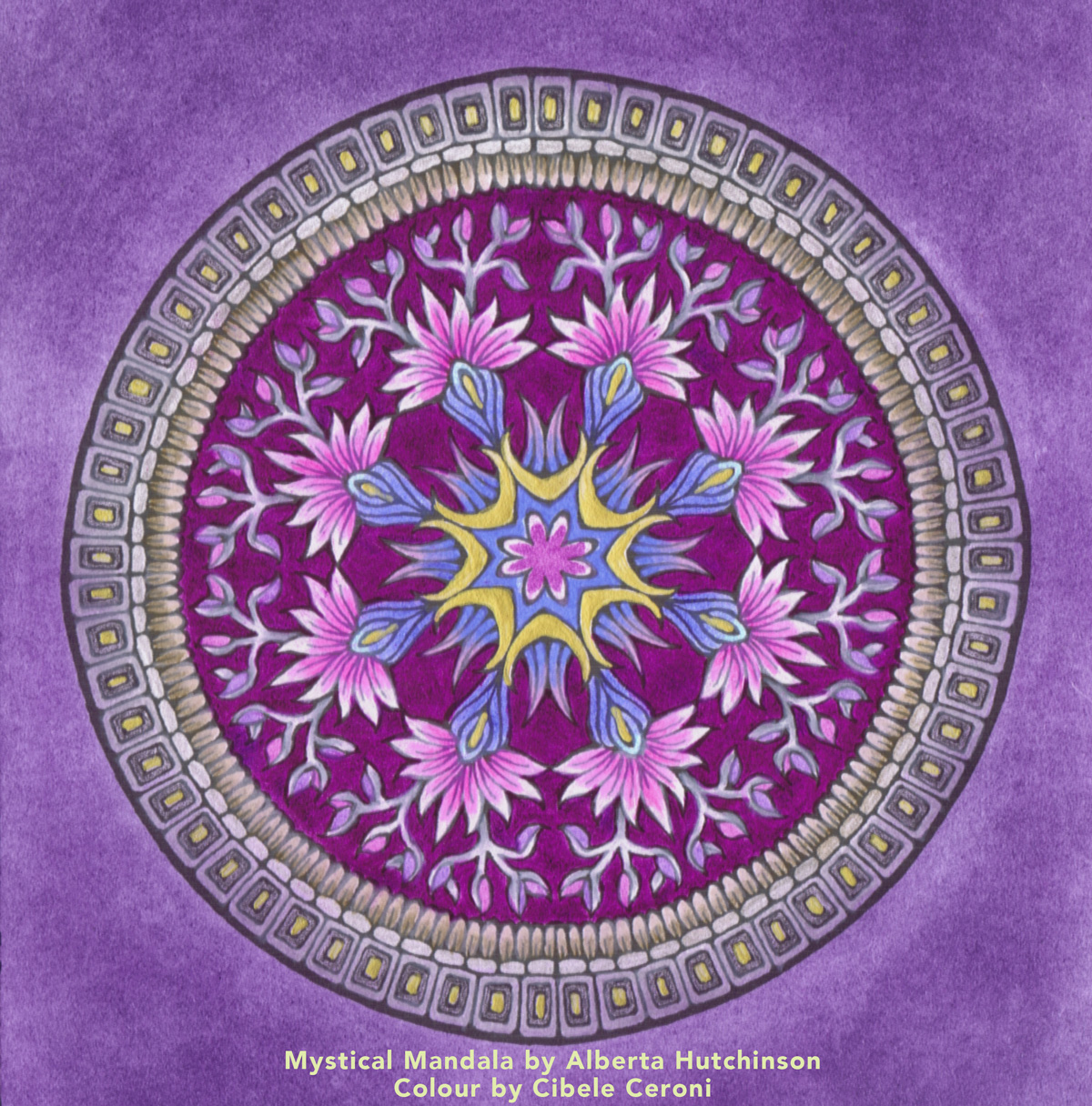 Purple Mandala – The Colouring Times