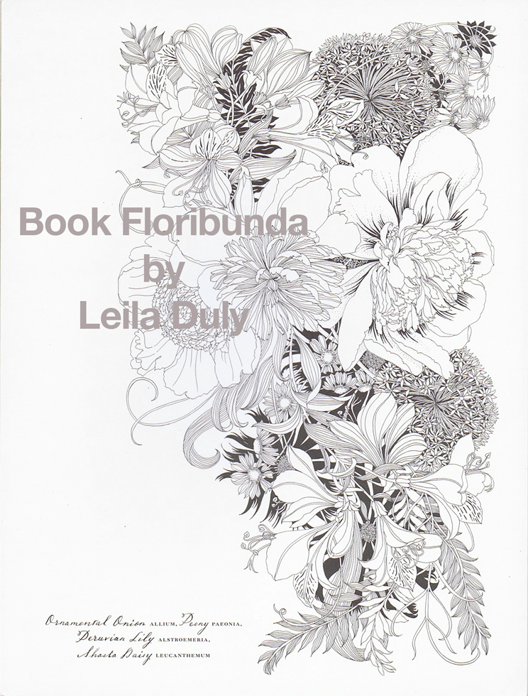 Floribunda – A Flower Colouring Book by Leila Duly – The Colouring Times