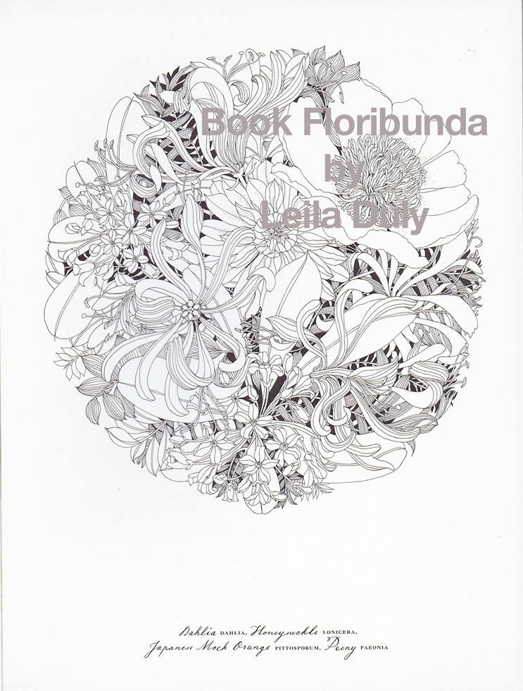 Floribunda – A Flower Colouring Book by Leila Duly – The Colouring Times
