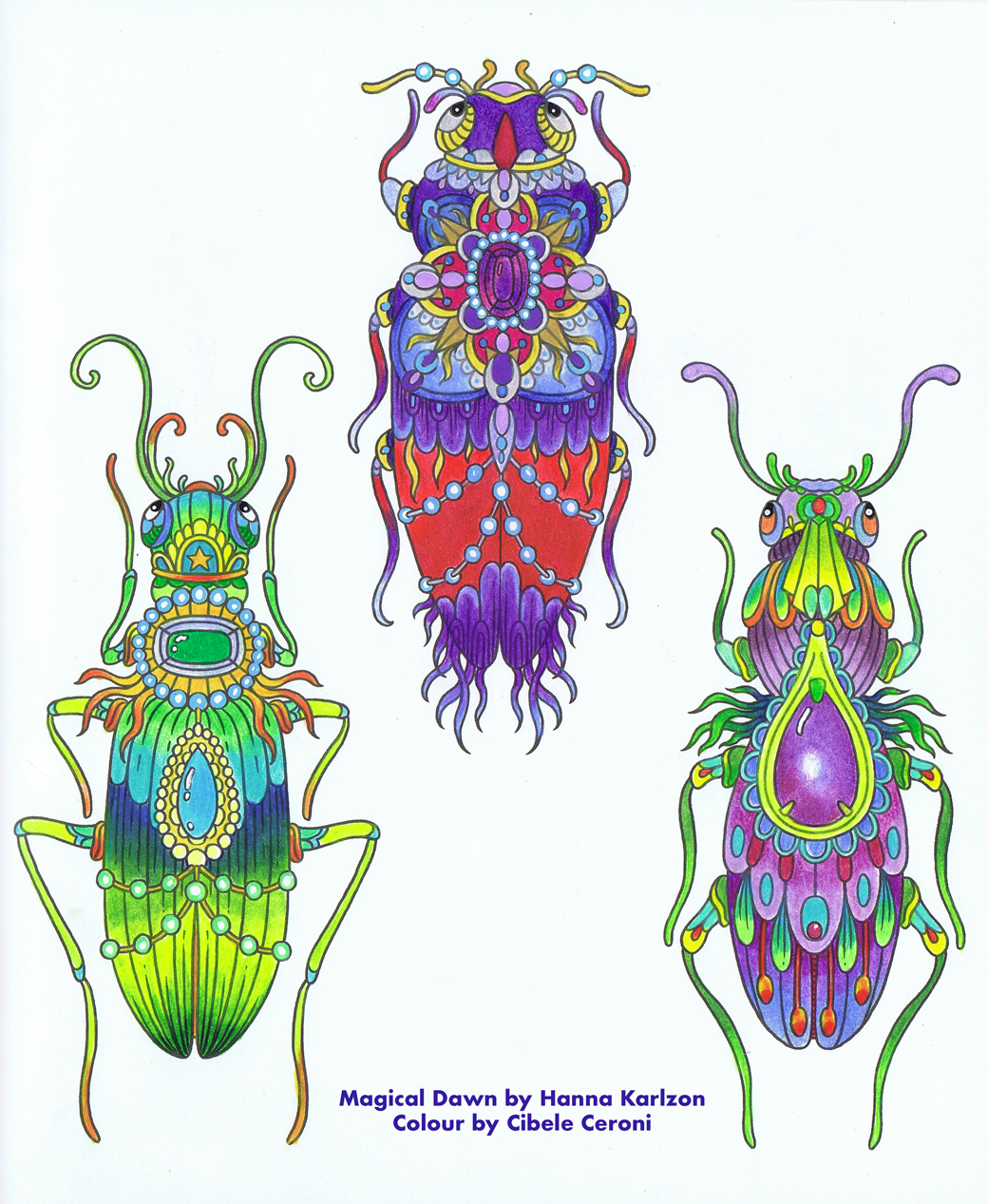 Precious Beetles from Magical Dawn – The Colouring Times