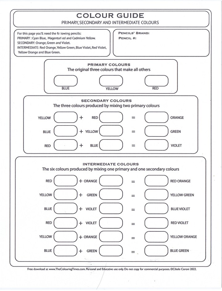 Colour Guide I – The Colouring Times