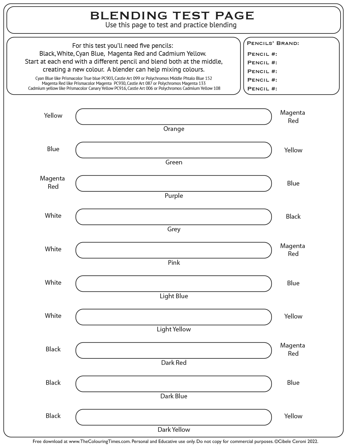 Blending Test – The Colouring Times