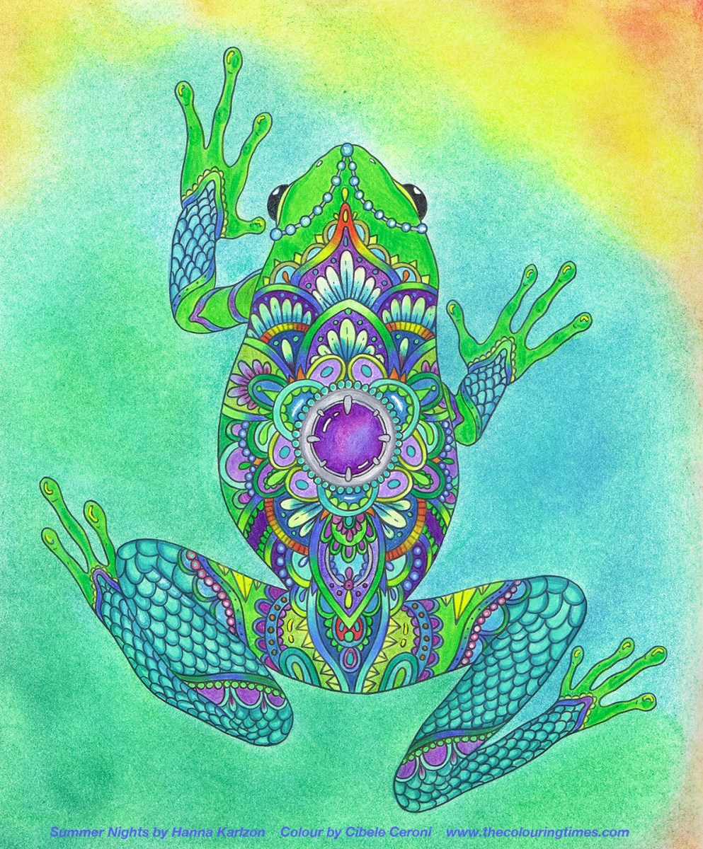 Magical Frog from Summer Nights – The Colouring Times